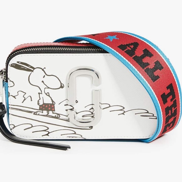 Marc Jacobs | Bags | Newmarc Jacobs X Peanuts Saffiano Snoopy Snapshot ...